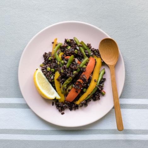 Arroz negro - tibits - Vegetarian Restaurant Bar Take Away Catering